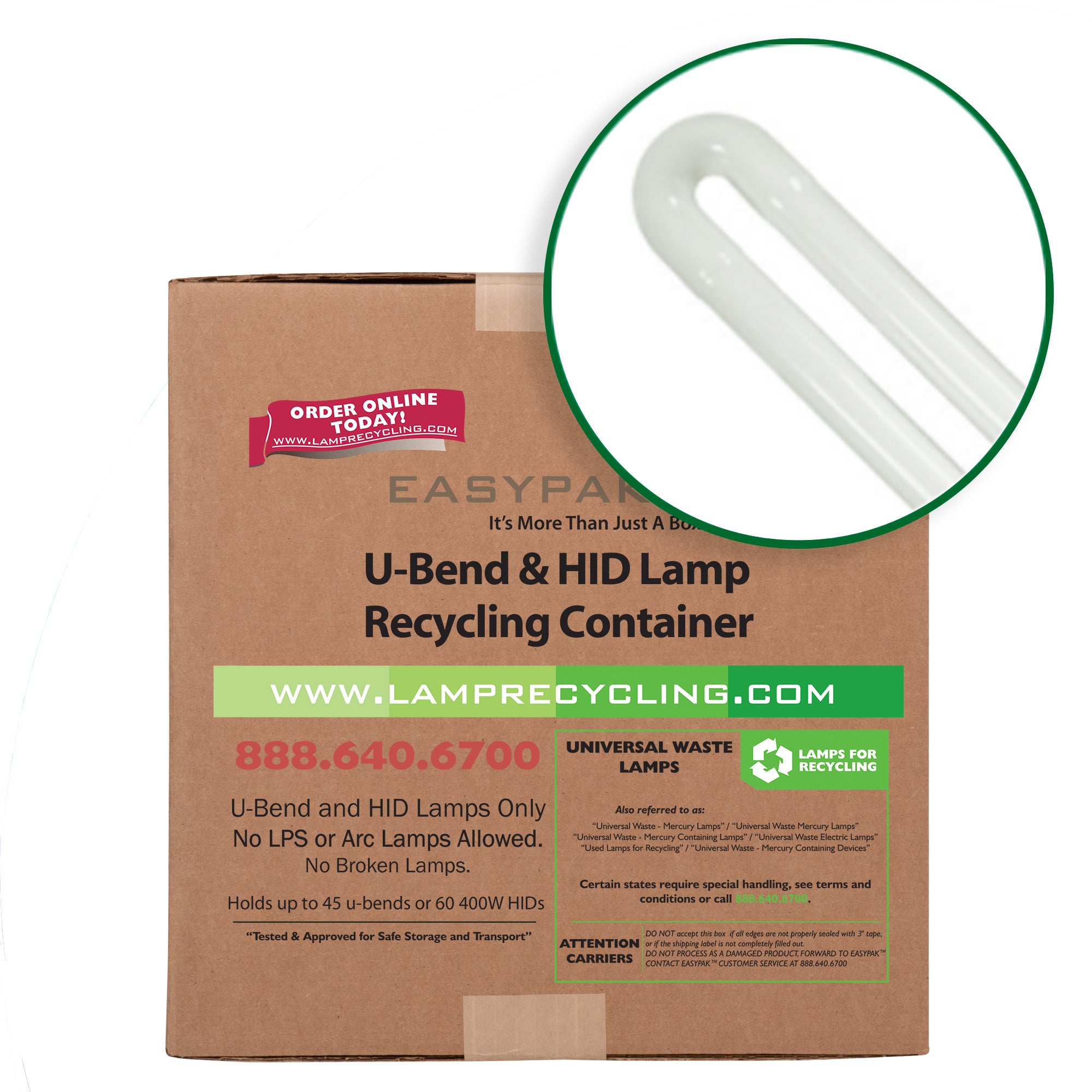 EasyPak U-Bend & HID Lamp Recycling – PureWay Compliance, Inc.